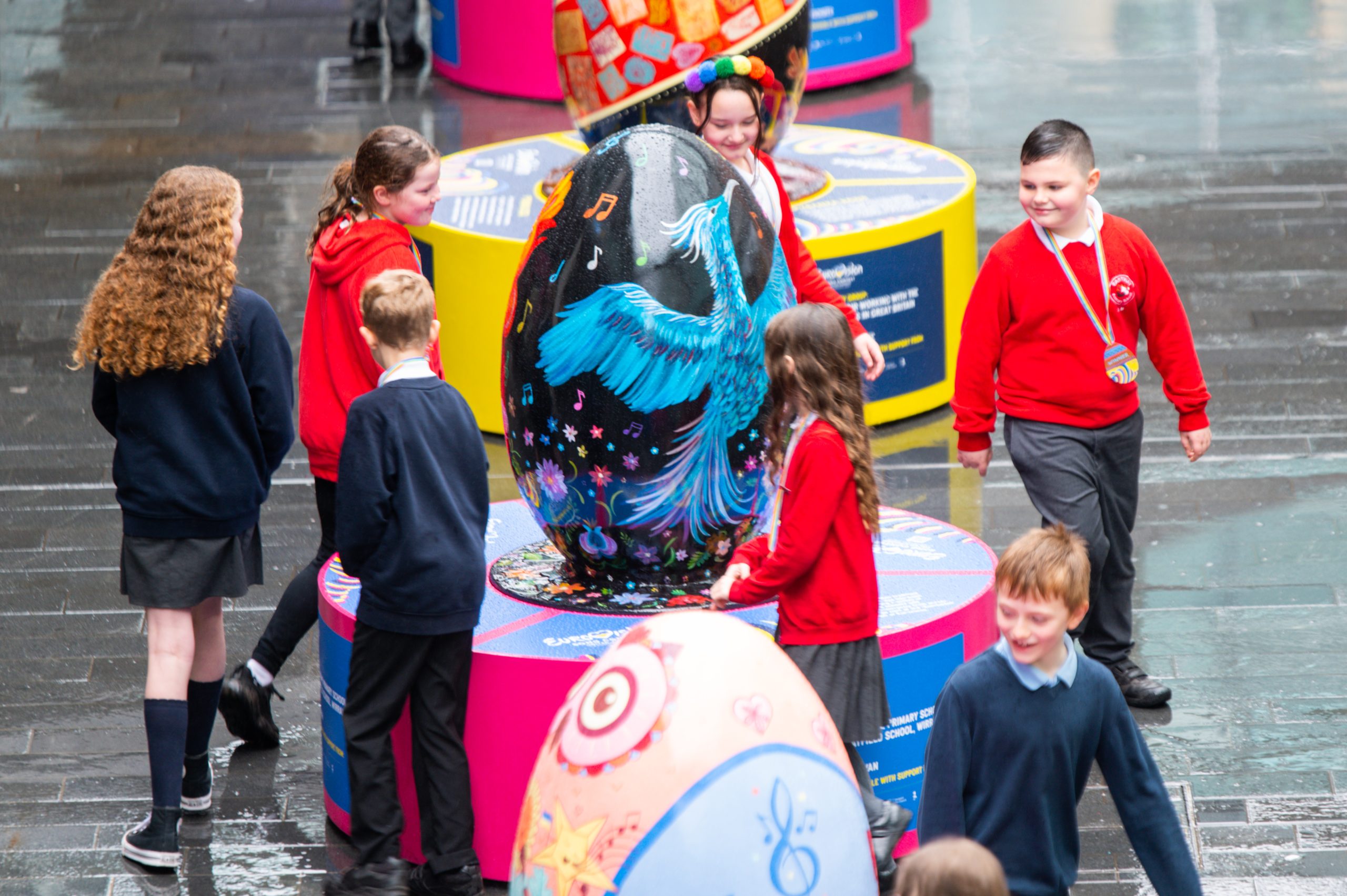 Easter Meets Eurovision: Spectacular Giant Egg Display Captivates ...