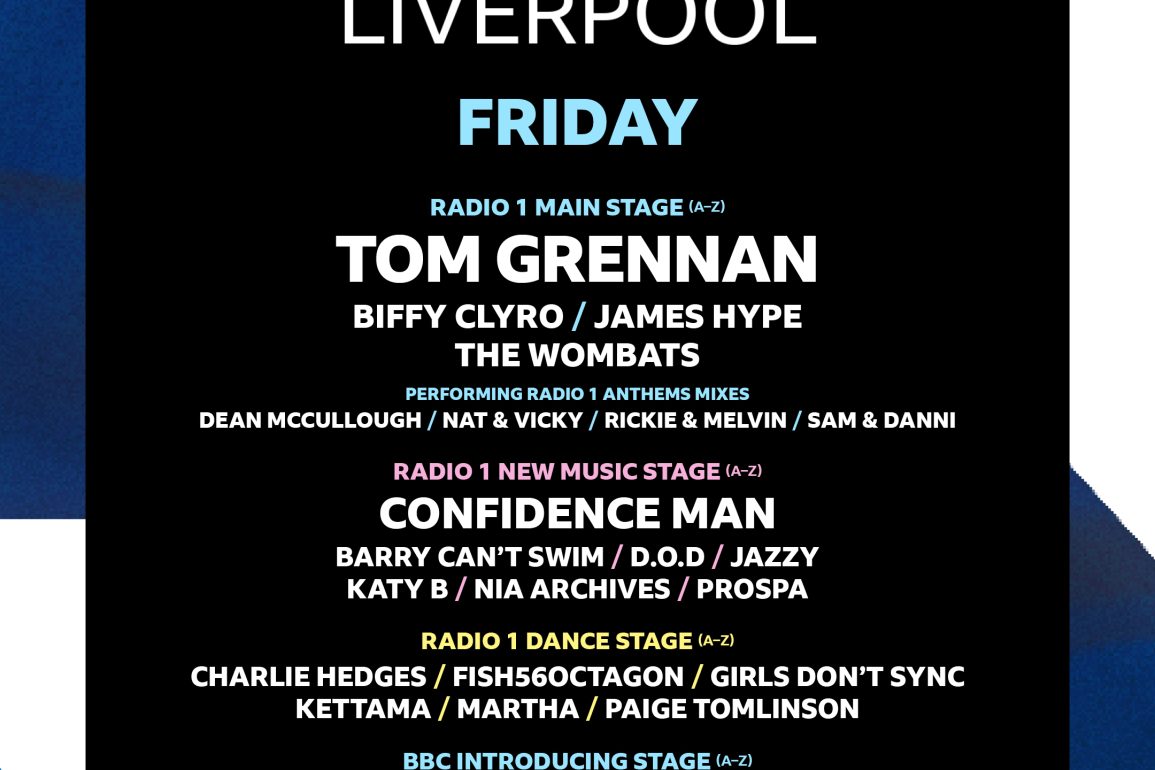 Radio 1 Announces Friday's Big Weekend lineup - Liverpool Express