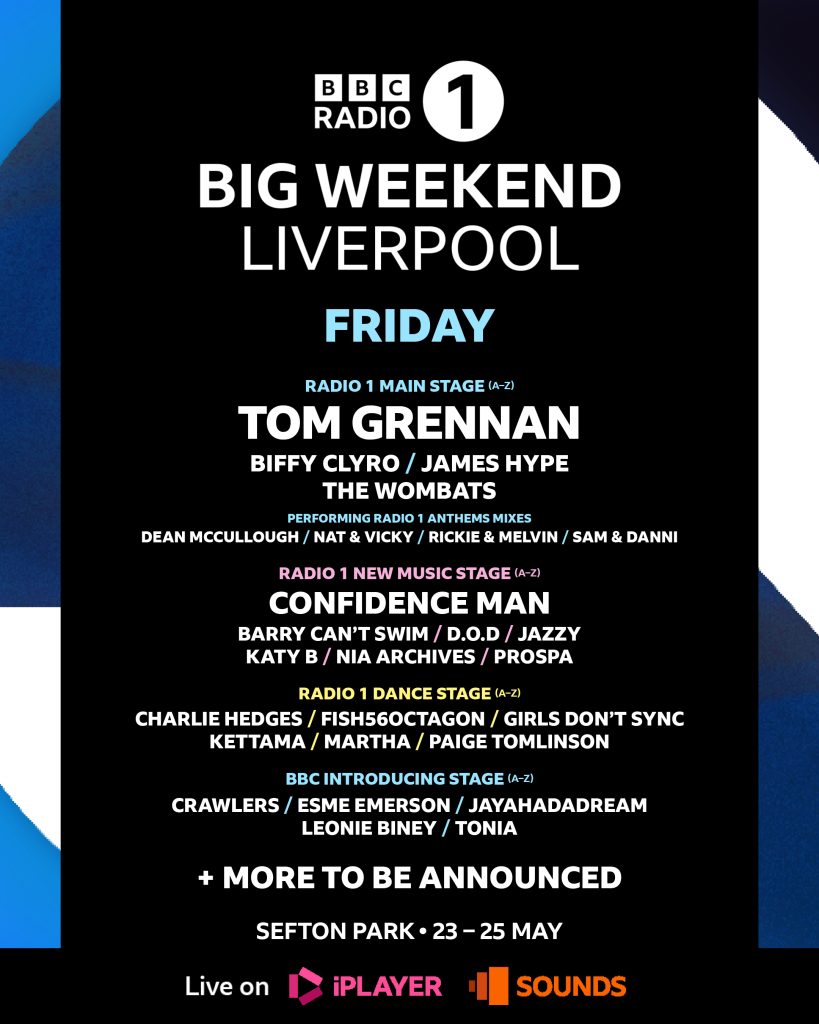 Radio 1 Announces Friday's Big Weekend lineup - Liverpool Express
