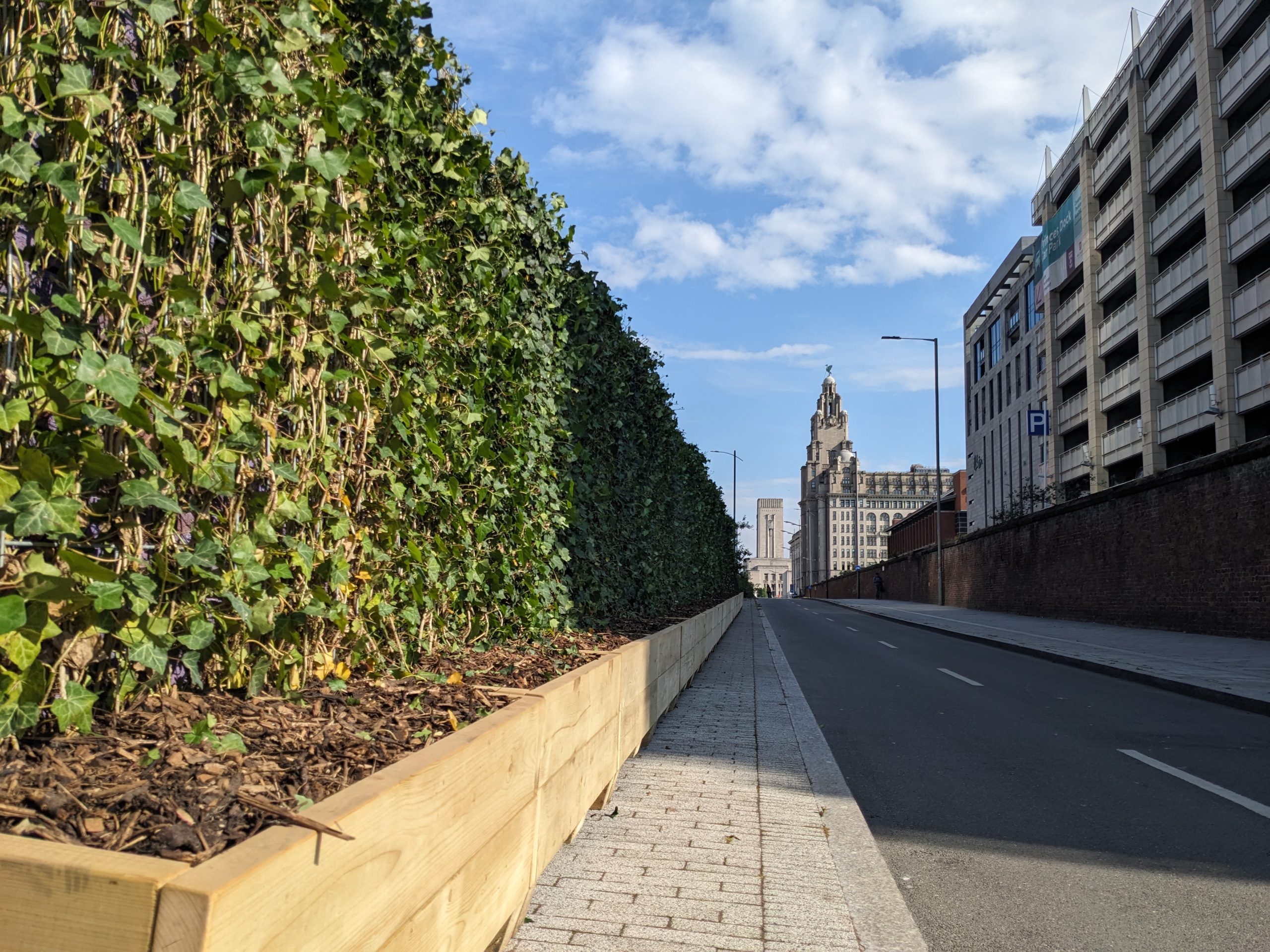 Ugly wall transformed into flourishing landmark, thanks to Council greening project - Liverpool ...